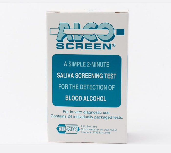 AlcoScreen Simple 2-Minute Saliva Alcohol Screening Test Strip - (24 T