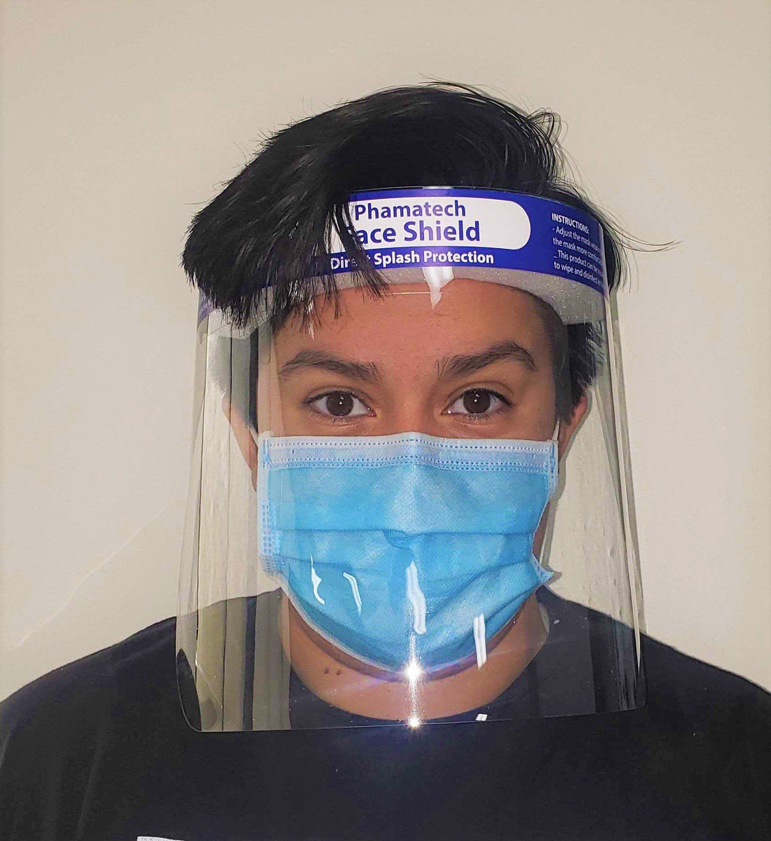 10 Pack Face Shields with 10 Bands and 10 Sponges for Man and Women to